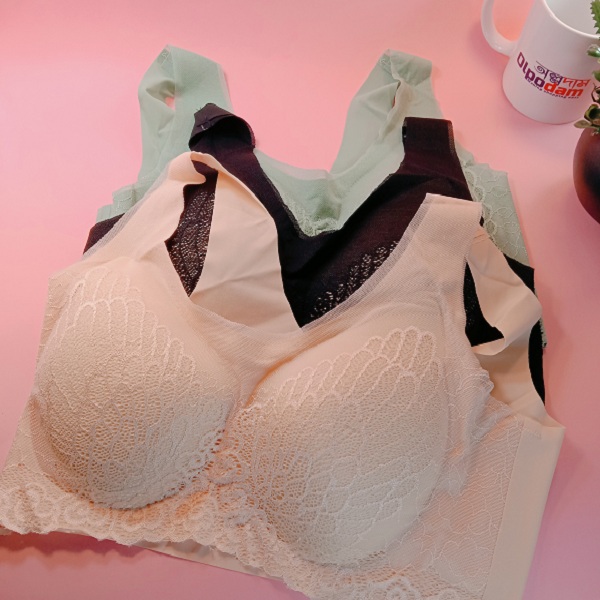 Ladies Push up Bralette Lace Wing Bra - Olpodam